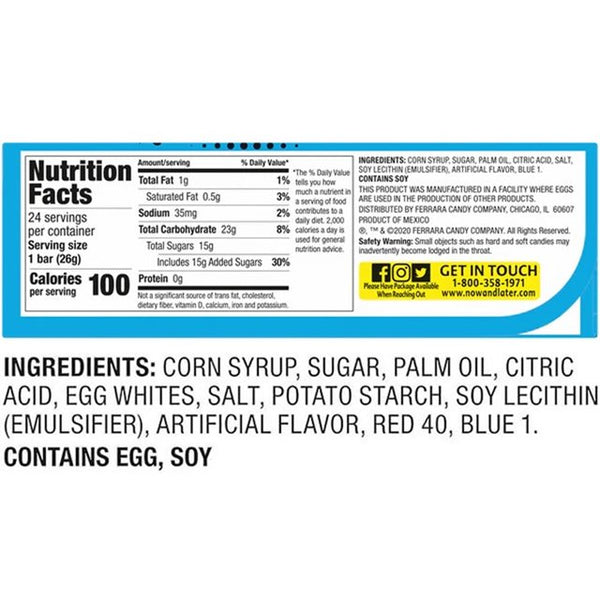 Now and Later Blue Raspberry Chewy Candy – EastWestGrocer