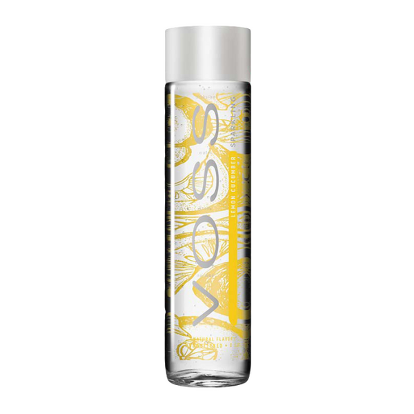 Voss Lemon Cucumber Sparkling Water Glass Bottle 375ml – EastWestGrocer